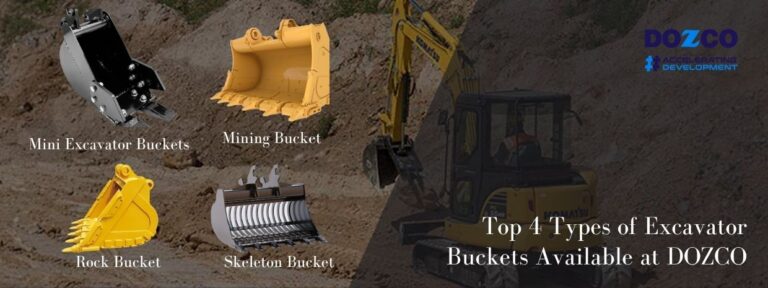 Top 4 Types of Excavator Buckets and Their Uses | DOZCO